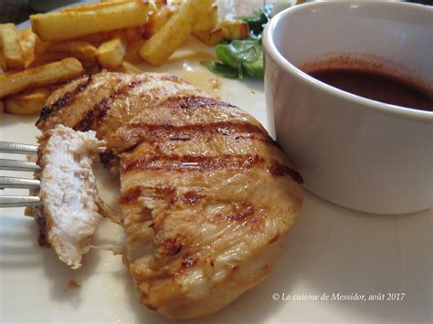 La cuisine de Messidor Escalopes de poulet grillées et leur sauce bbq