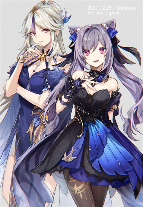 Keqing Ningguang Keqing And Ningguang Genshin Impact Drawn By