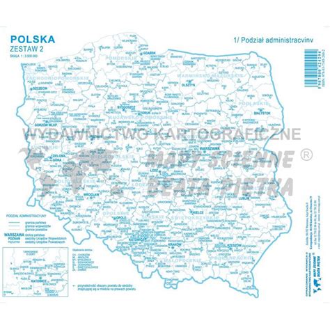 MAPA KONTUROWA POLSKI ZESTAW II Sklep Wydawnictwa Piętka