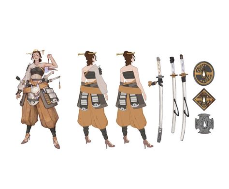 ArtStation Samurai Girl Logan Wen Samurai Concept Female Samurai