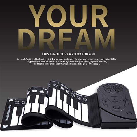 49 Keys Roll Up Piano Portable Rechargeable Electronic Hand Roll Piano