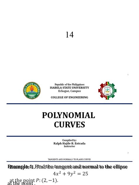 polynomial curves pdf tangent maxima and minima