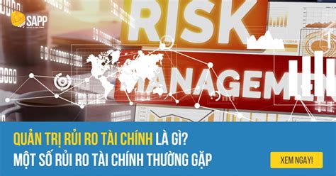 Quản Trị Rủi Ro Tài Chính Là Gì Một Số Rủi Ro Tài Chính Thường Gặp