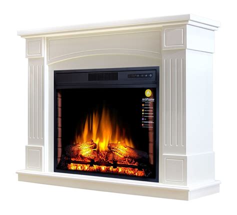 Kominek elektryczny z obudową ArtiFlame BOSTON AF28S LED BIAŁY DĄB z
