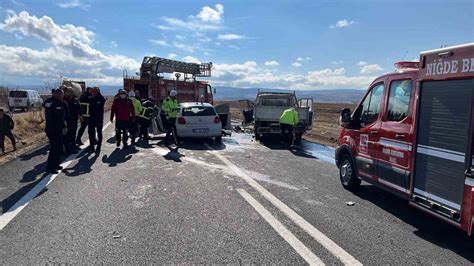 Niğdede feci kaza 1 ölü 2 ağır yaralı Ordu Olay Gazetesi