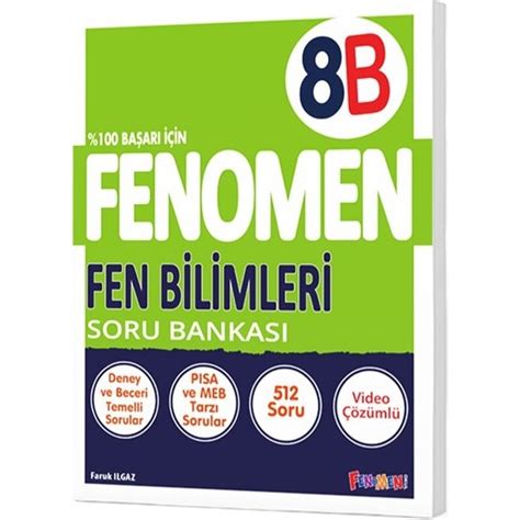 Gama Yayınları 8 Sınıf Fenomen Fen Bilimleri Soru Bankası Kitabı