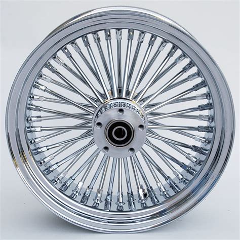 DNA Chrome Mammoth 21 16 52 Fat Spoke Wheel White Wall Tire Package