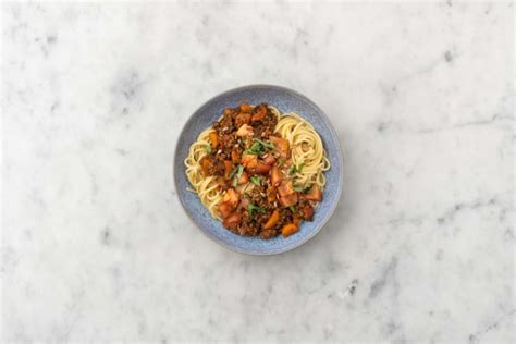 Vegane Spaghetti Bolognese Mit Tofuhack Rezept HelloFresh