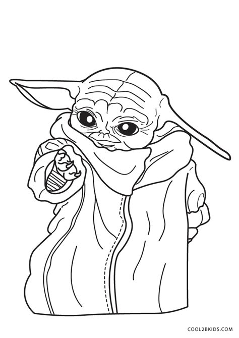 Coloriages Bébé Yoda Coloriages Gratuits à Imprimer