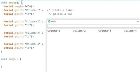 how to print to serial monitor on arduino