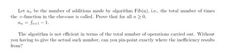 solved the recursive algorithm fib shown in figure 1 takes