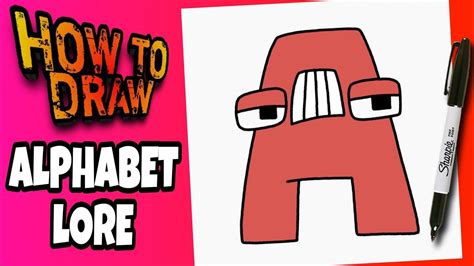 HOW TO DRAW ALPHABET LORE LETTER A STEP BY STEP Como Dibujar