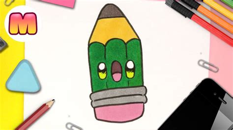 COMO DIBUJAR UN LAPIZ KAWAII Dibujos Kawaii Faciles Como Dibujar
