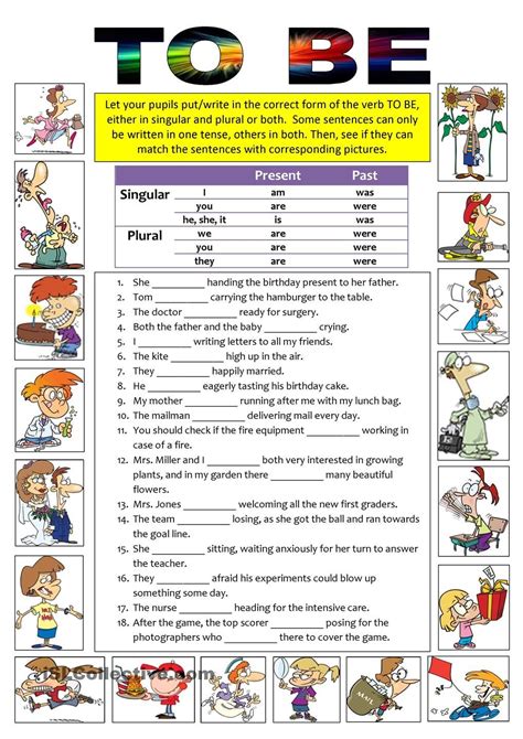 Atividades Sobre Verbo To Be BRAINCP