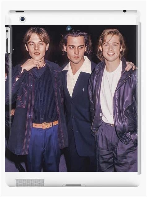 Johnny Depp Leonardo Dicaprio And Brad S Magnet For Sale By