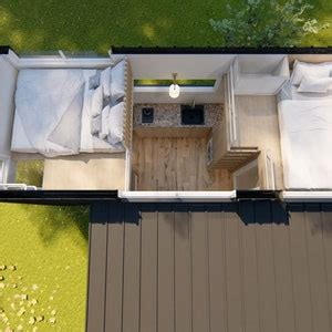 25sqm Tiny House Plan With Double Loft Porch Basic Etsy Canada