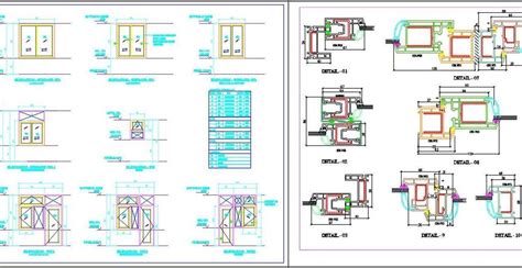 Autocad Drawing Of Various UPVC Door Window And Ventilator With