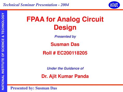 ppt fpaa for analog circuit design powerpoint presentation free download id 3741325