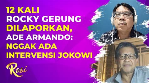 Rosi Kali Rocky Gerung Dilaporkan Ke Polisi Bukti Tak Ada