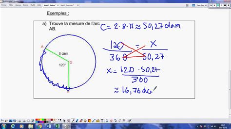 Trouver La Mesure D Un Arc De Cercle Youtube