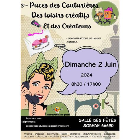 Puces des couturières loisirs créatifs et des créateurs