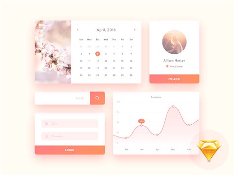Mini UI Kit Free Sketch Freebie Supply