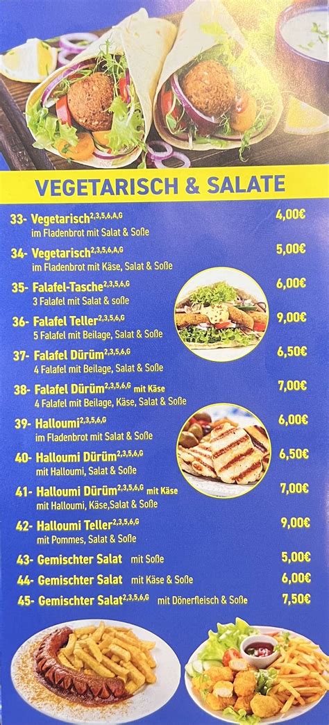 Speisekarte von Berlin Döner restaurant Braunschweig Saarstraße 139