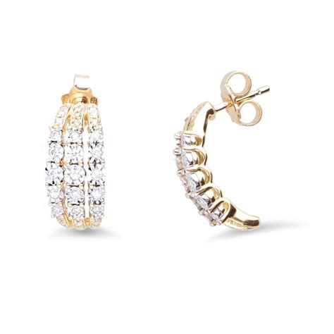 Orecchini In Oro Giallo E Diamanti Ct Luxury Milano Luxury Zone