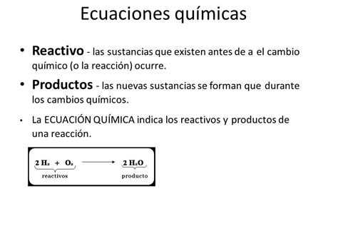Qué Son Los Reactivos En Química