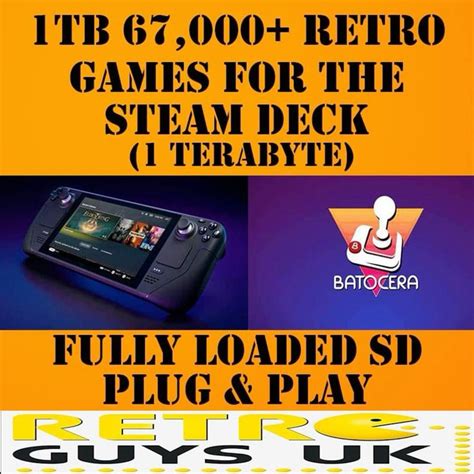 1tb Fully Loaded Sd Card For The Steam Deck 67 000 Retro Games Batocera