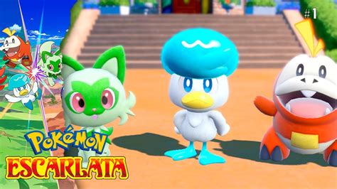 Pokémon Escarlata Ep 1 MI POKEMON INICIAL EN PALDEA ES YouTube