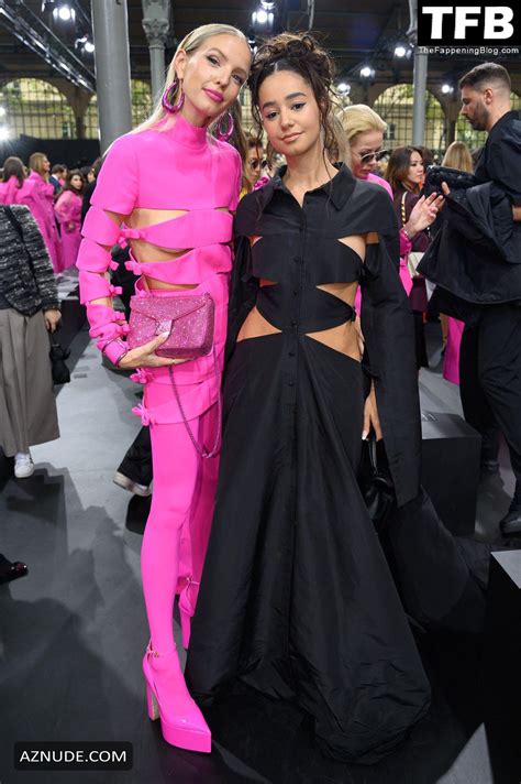 Leonie Hanne Sexy Seen Braless Flaunting Her Hot Tits At The Valentino