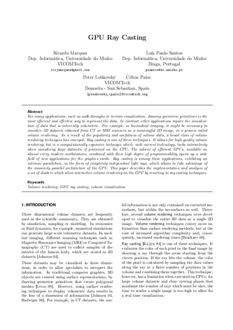 pdf gpu ray casting luis paulo santos