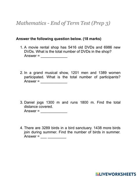 quarter 1 week activity math worksheet live worksheets 46 off