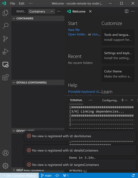 Remote Explorer Does Not Show Running Containers Details View Is Empty