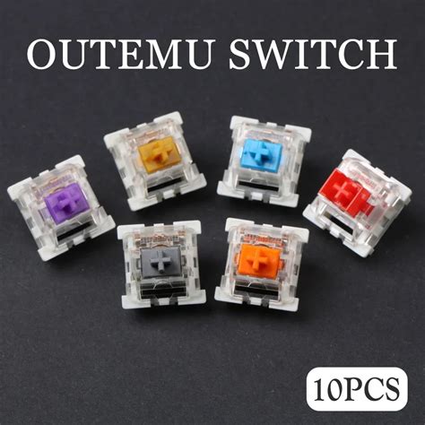 Pcs Outemu Switch Mechanical Keyboard Switch Pin Clicky Linear