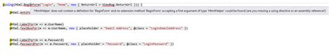 C The Name Does Not Exist In The Current Context Razor Stack