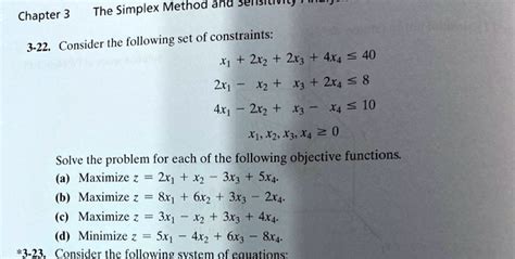 solved the simplex method and sensitivity analysis chapter 3 the following set of constraints