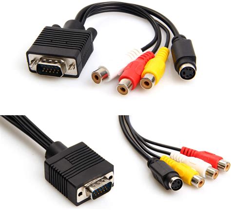 Cable Adaptador VGA A RCA S Video 4 Pines IDKMANAGER