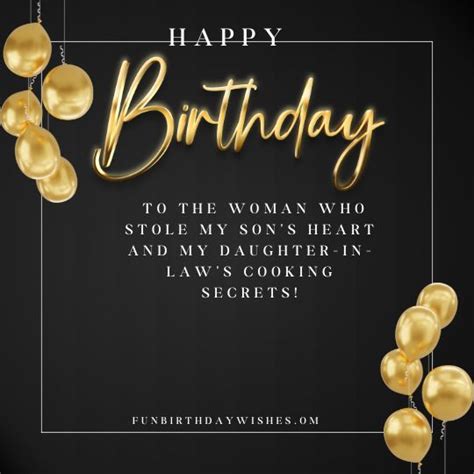 Funny Birthday Wishes For Daughter In Law