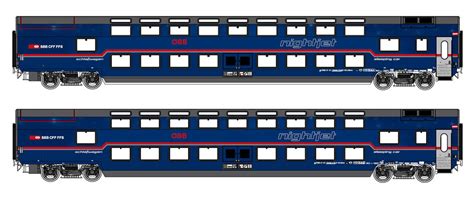 LS 97205 Set WLABmz WLBmz NightJet Ep VI Reisezugwagen Eu