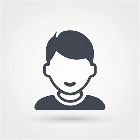 Vector User Basic Rounded Flat Icon Premium Ai Generated Image