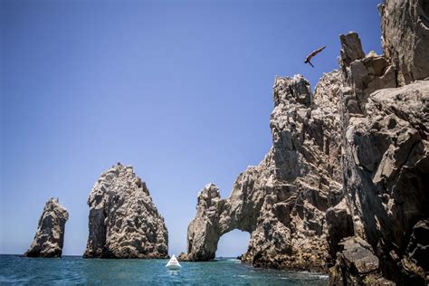 Magnificent Cliff Diving At The Arch Of Cabo San Lucas Mexico