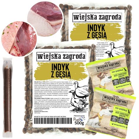 Wiejska Zagroda Indyk z gęsią 1kg 2x500g Gratis 12818012625