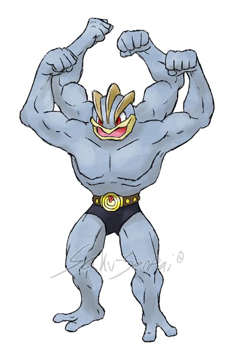 Draw Em All Challenge 068 Machamp By Saku Senpai On DeviantArt