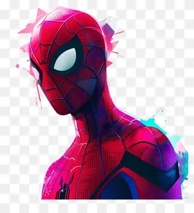 Spider Man Detailed Close Up Of Spider Man Face Painting Clip