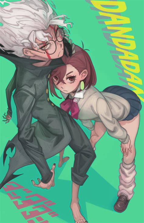Ayase Momo And Takakura Ken Dandadan Drawn By Kelvin Hiu Danbooru