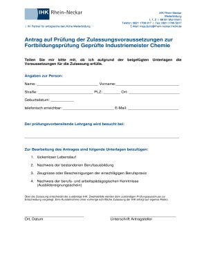 Ausfüllbar Online rhein neckar ihk24 GaberHoppIMCZulassungsantrag doc