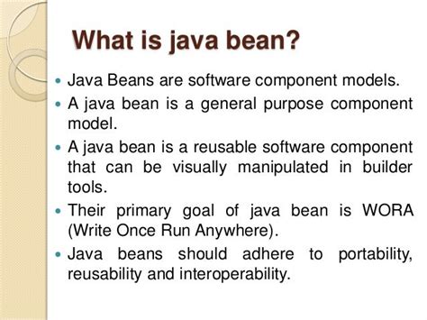java bean