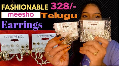 Meesho Western Earrings Haul 2022 Affordable Earrings Set 328 In